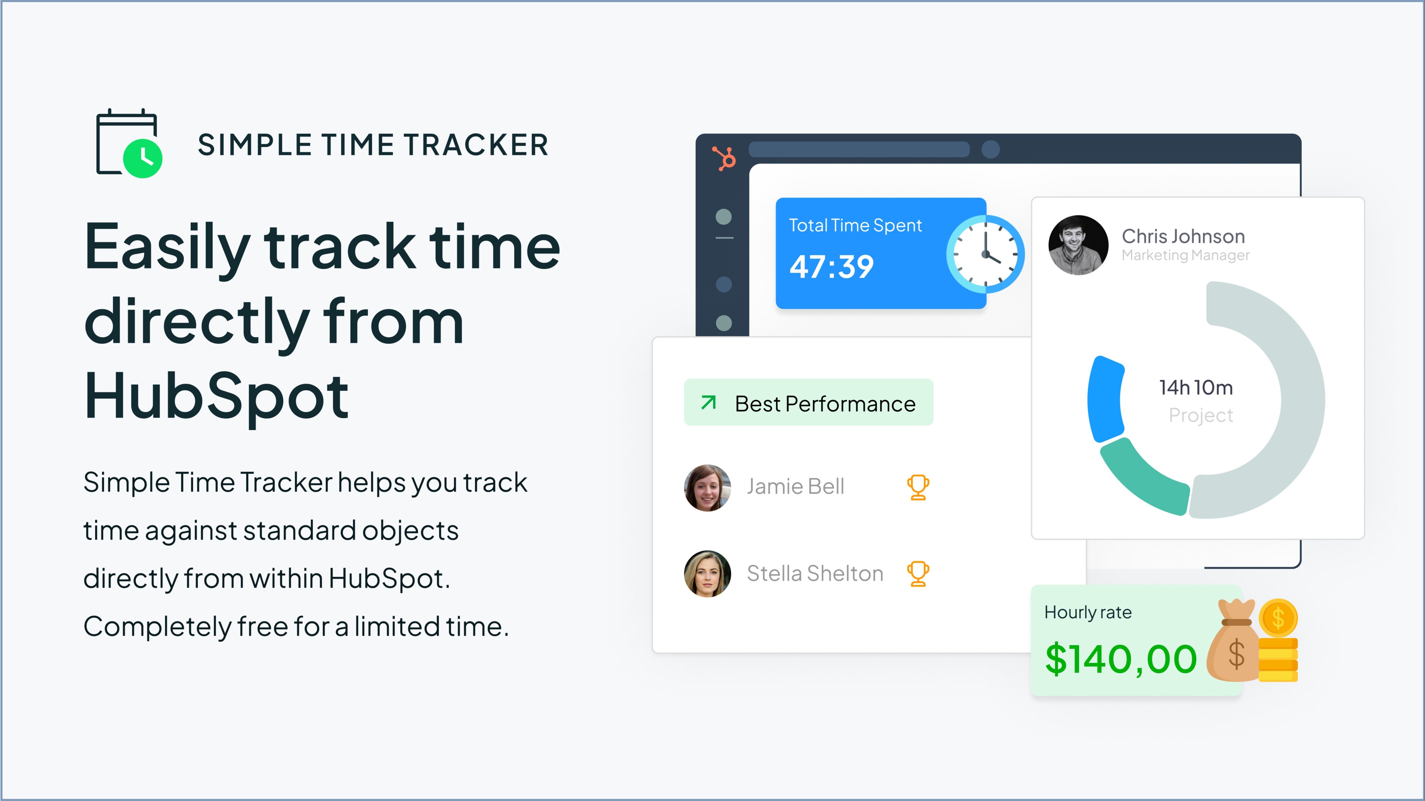 Simple Time Tracker HubSpot Integration | Connect Them Today